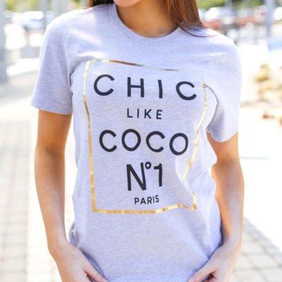 T-Shirt Addicts | Tops | Chic Like Coco No Paris Tshirt | Poshmark